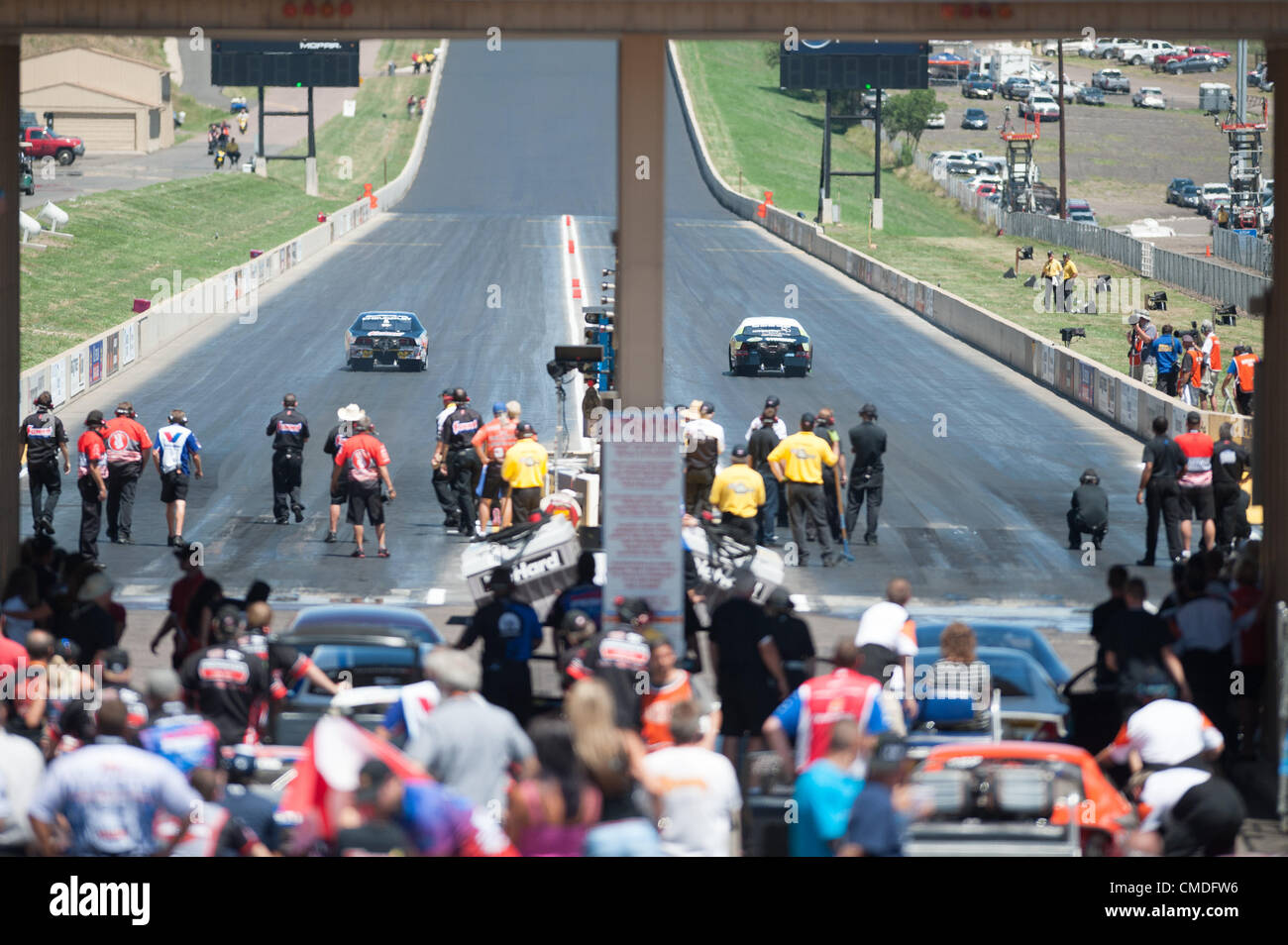 22.07.2012. Colorado, USA. Pro Stock action during final eliminations ...