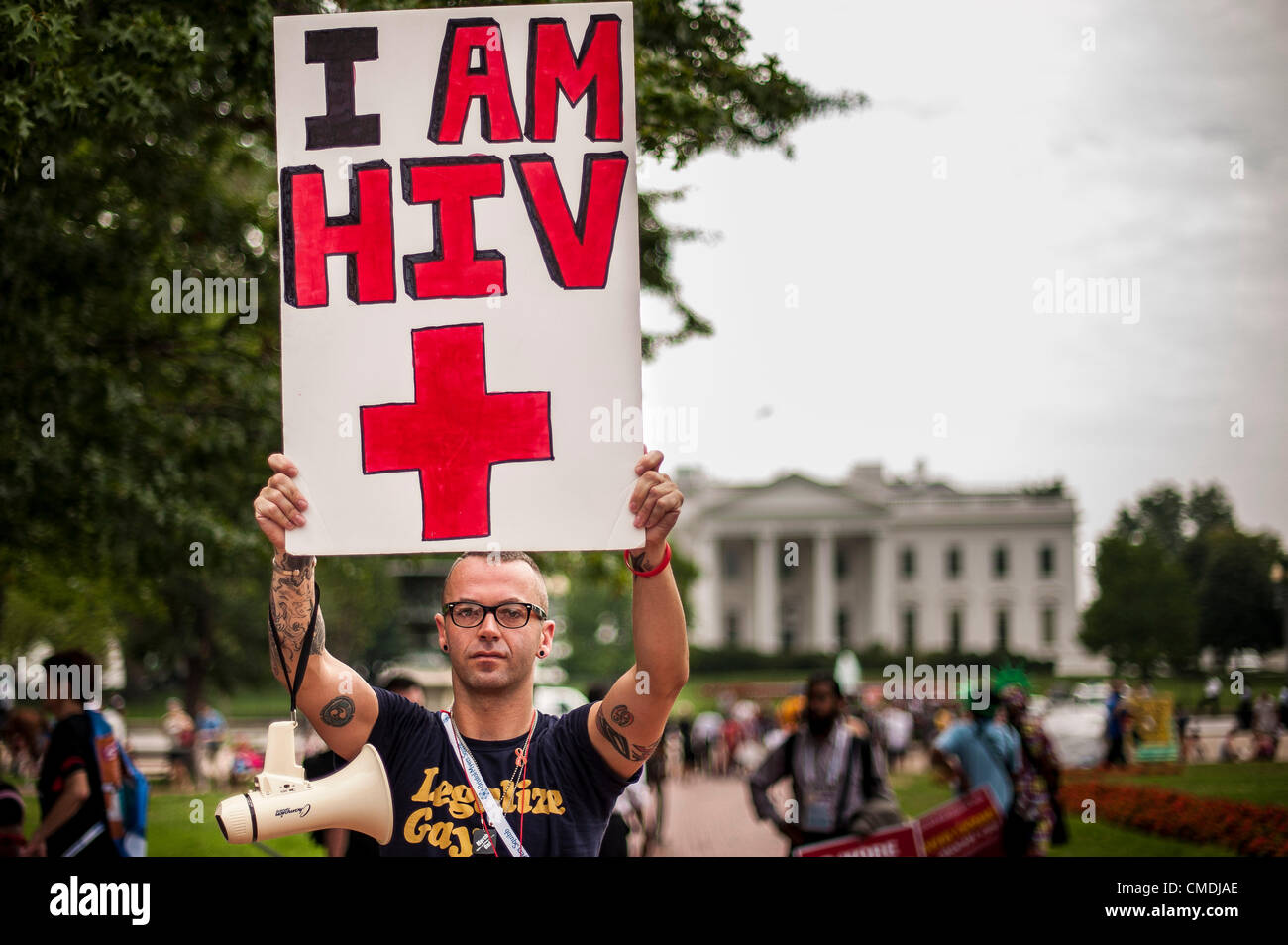 July 24, 2012 - U.S. - HIV+ patient AARON LAXTON of St. Louis, Missouri ...