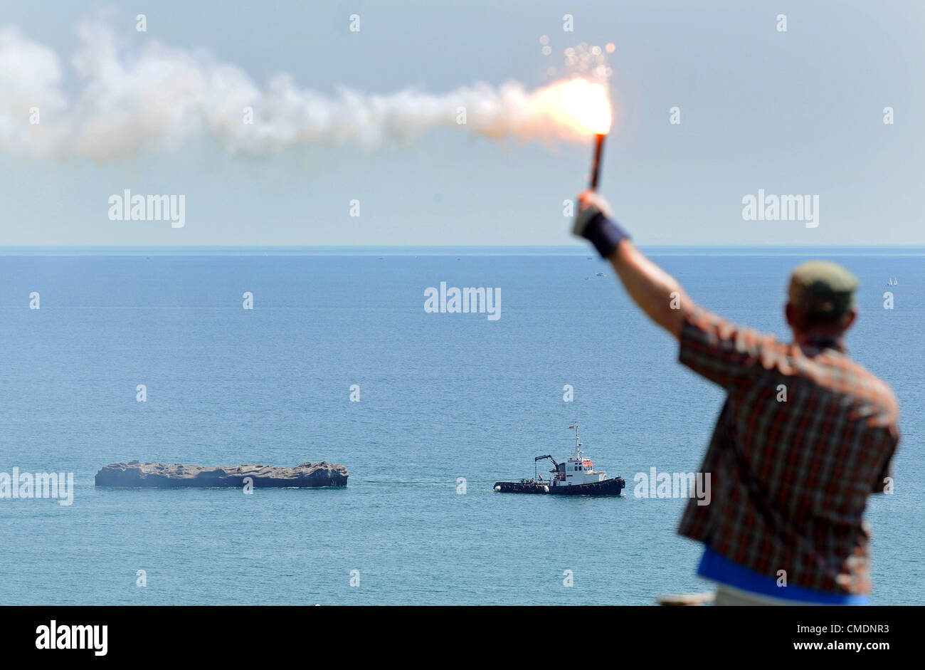 Nowhere Island arrives in the Olympic venue of Weymouth and Portland ...