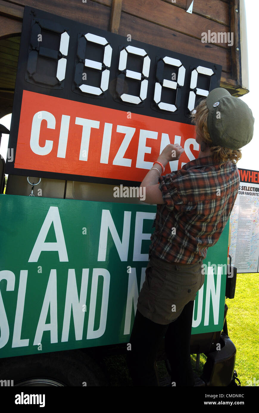 Nowhere Island arrives in the Olympic venue of Weymouth and Portland ...