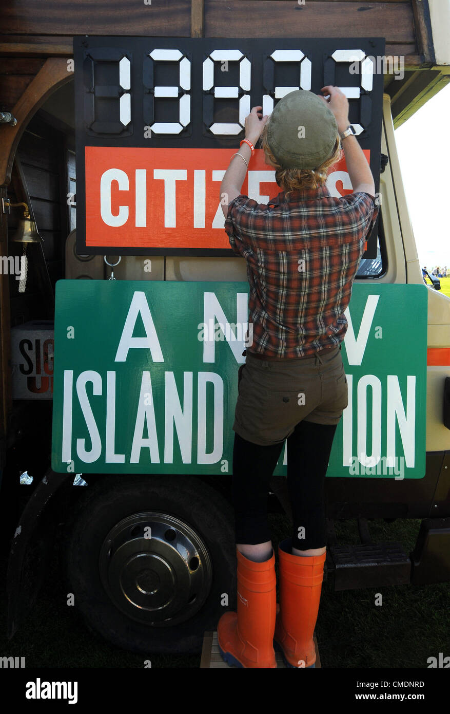 Nowhere Island arrives in the Olympic venue of Weymouth and Portland ...