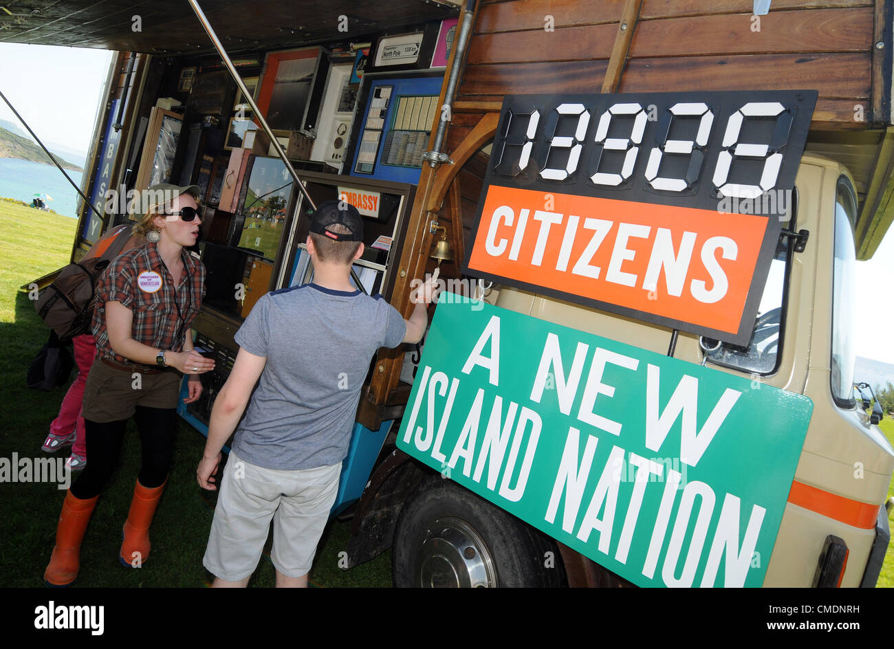 Nowhere Island arrives in the Olympic venue of Weymouth and Portland ...
