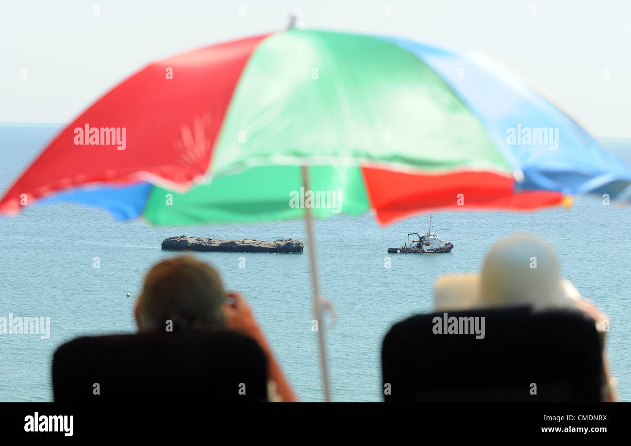 Nowhere Island arrives in the Olympic venue of Weymouth and Portland ...