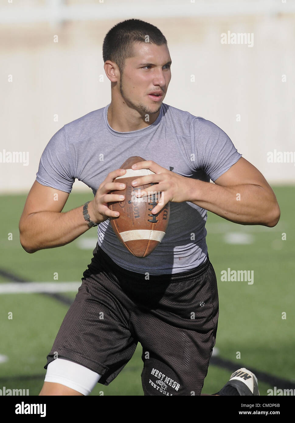 July 25, 2012 - Albuquerque, NM, U.S. - West Mesa's Dominic Davis looks ...