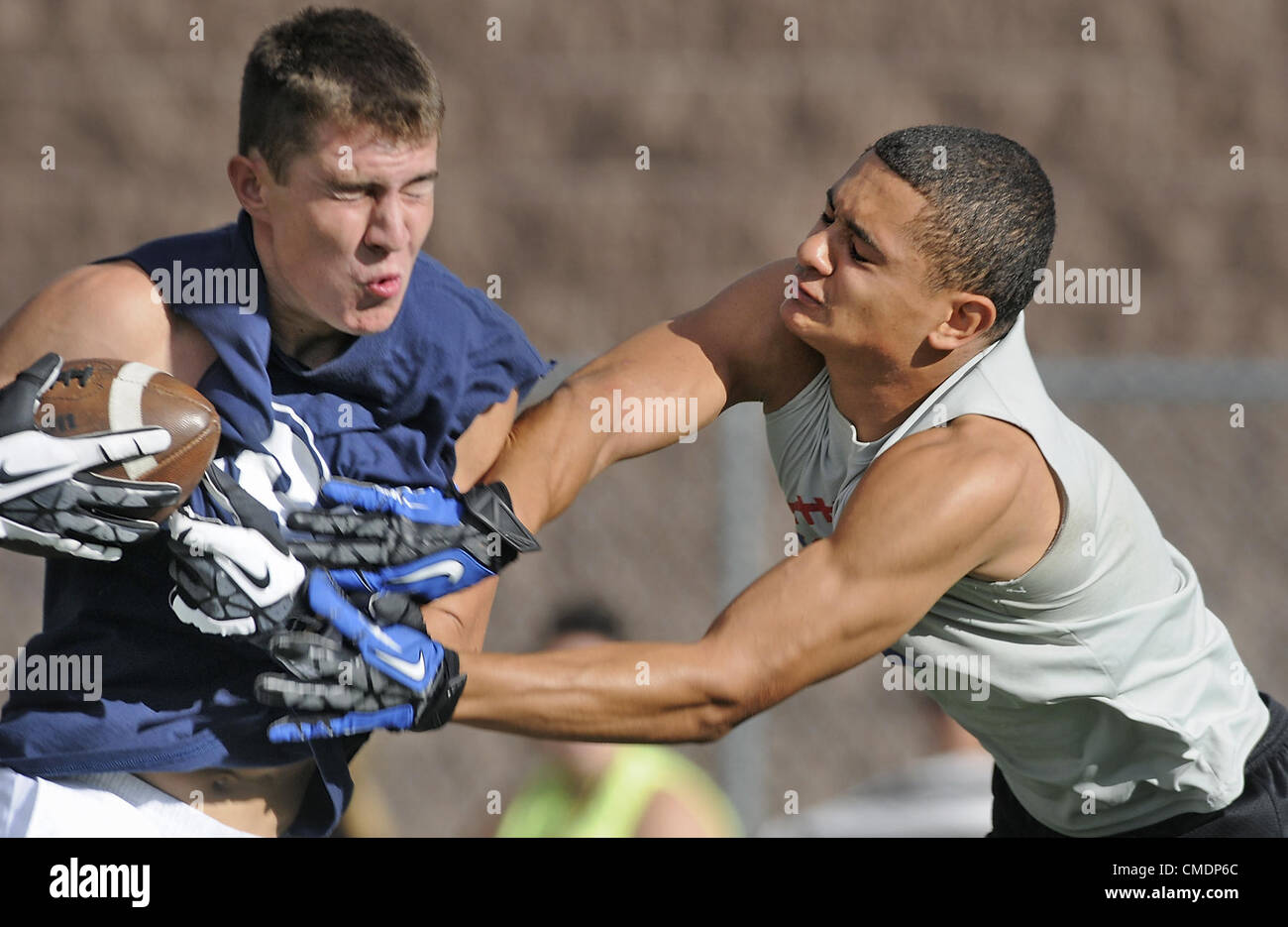 July 25, 2012 - Albuquerque, NM, U.S. - Rio Rancho's Austin Patterson ...