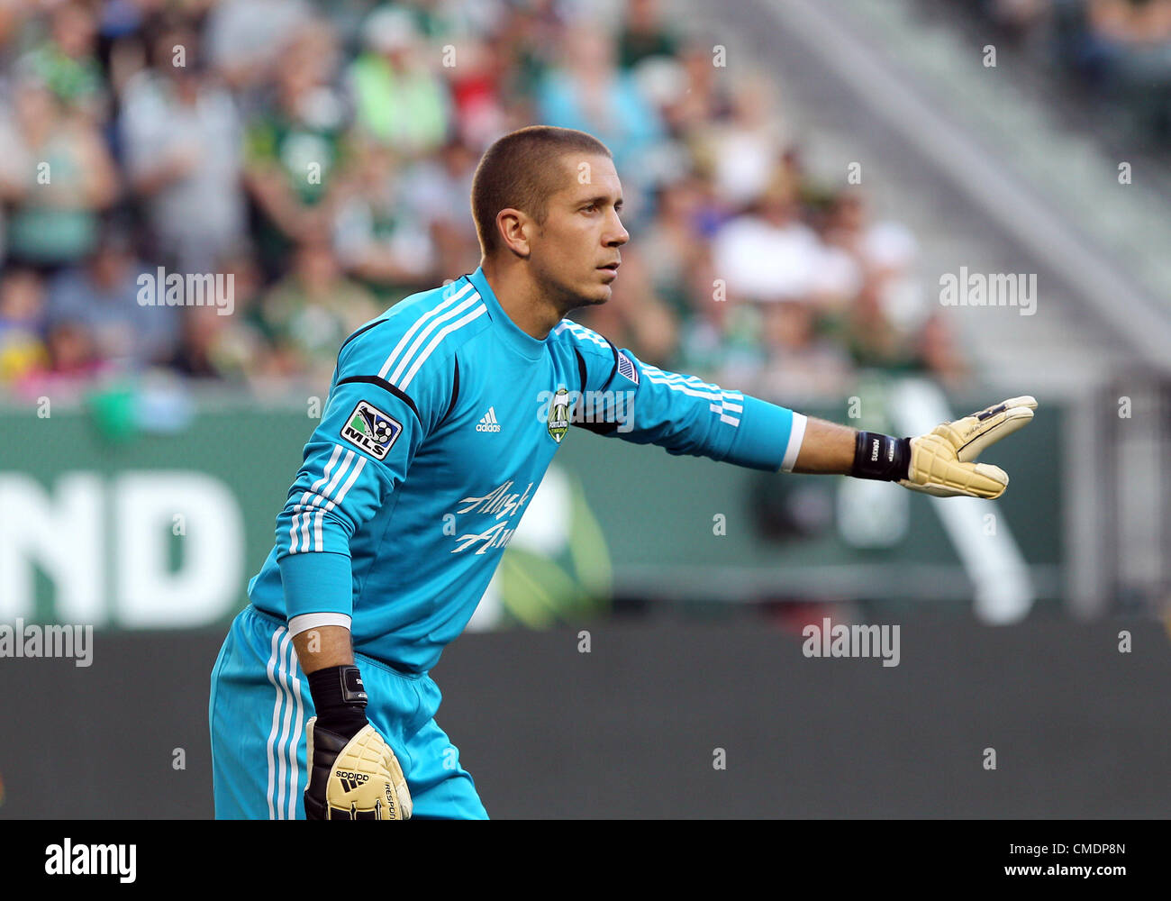 24.07.2012. Portland, Oregon, USA. Goalkeeper Troy Perkins (#1) of the ...