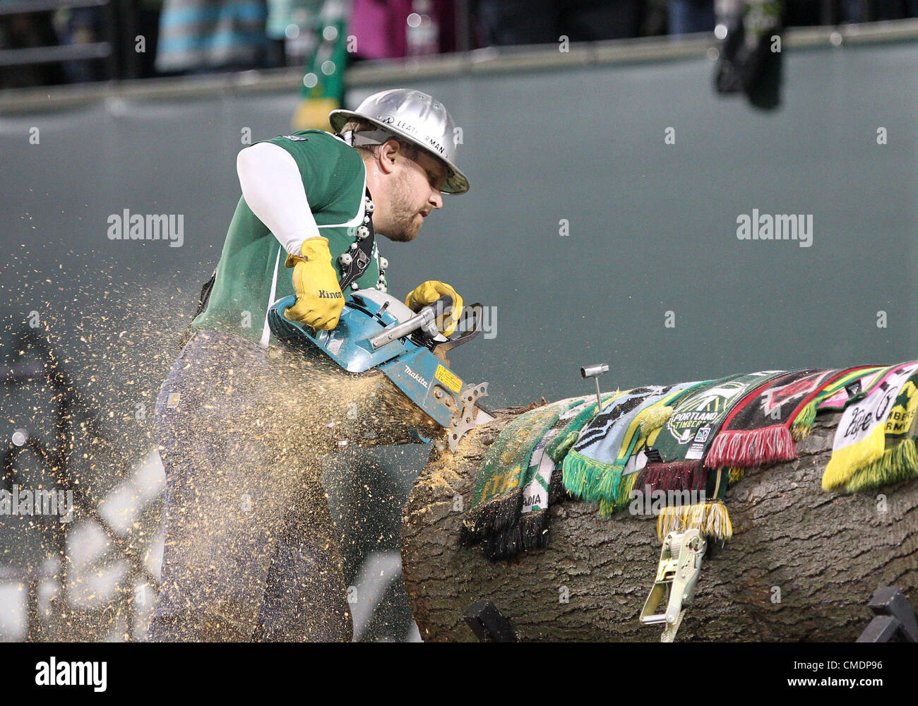 24.07.2012. Portland, Oregon, USA. Portland Timbers mascot Timber Joey ...