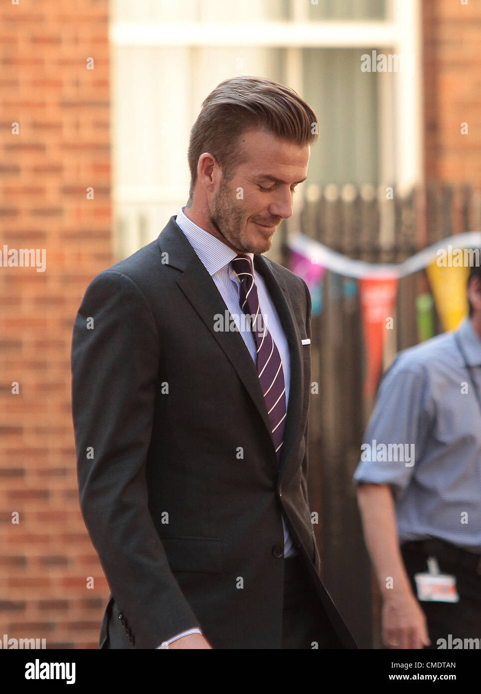 July 26, 2012 - London, United Kingdom - David Beckham arrives outside ...