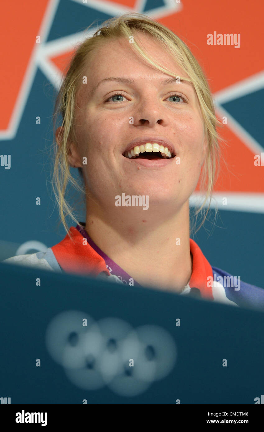 26.07.2012. London, England. British rower Anna Watkins smiles during a ...
