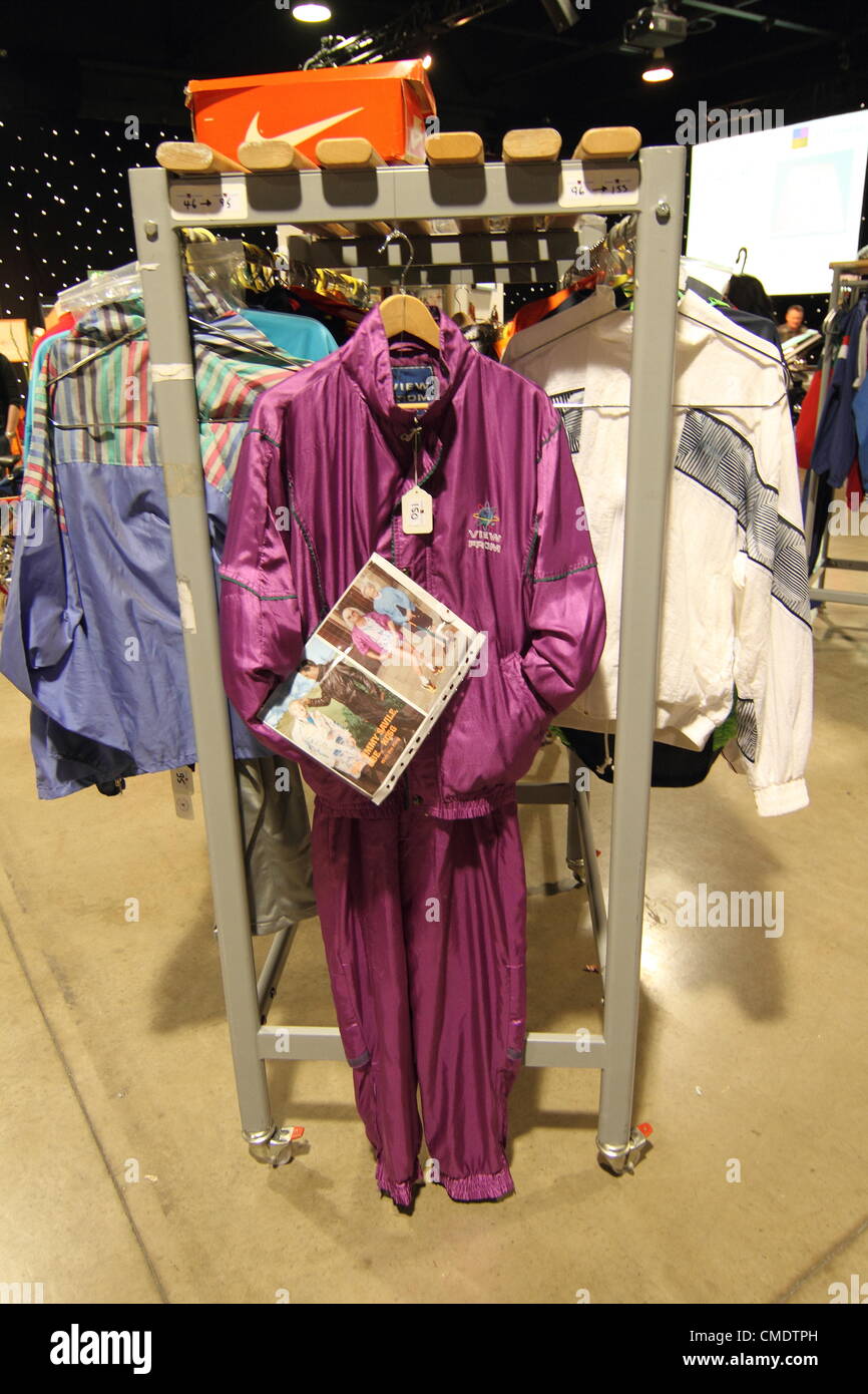 Leeds, UK. 26th July, 2012. Sir Jimmy Savile's purple shell suit on ...