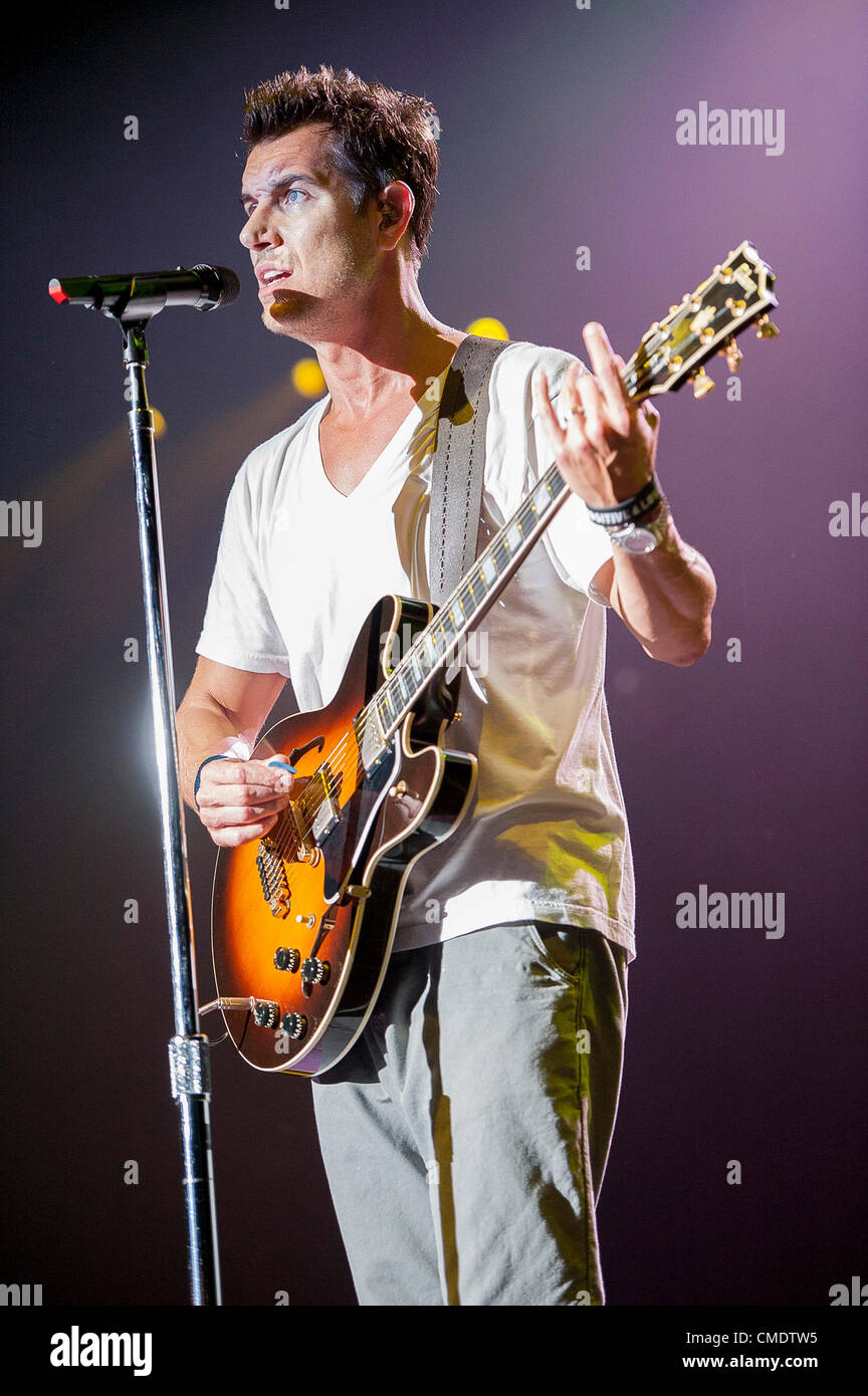 Jul. 25, 2012 - Raleigh, North Carolina; USA - Singer NICK HEXUM of the ...