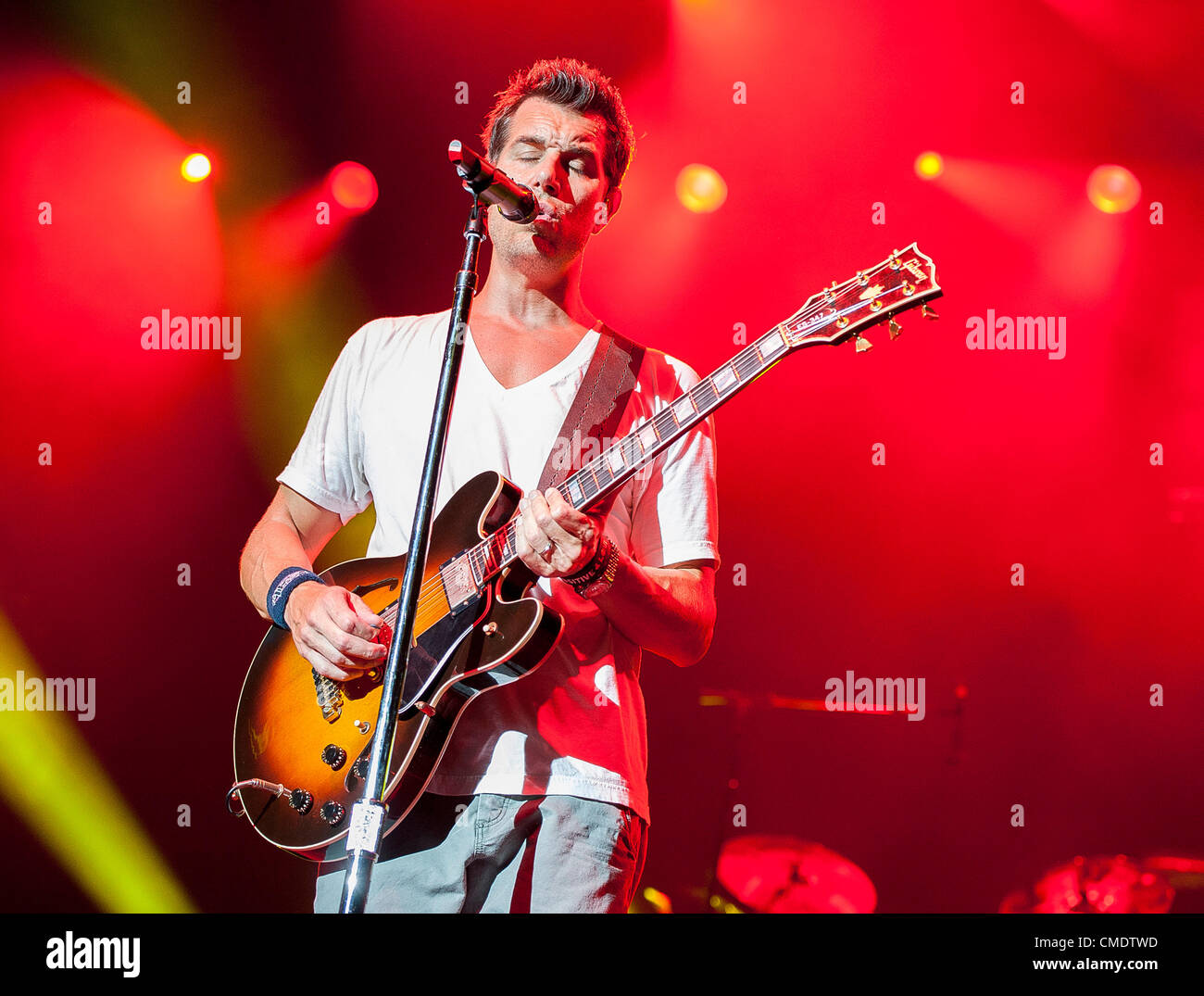 Jul. 25, 2012 - Raleigh, North Carolina; USA - Singer NICK HEXUM of the ...