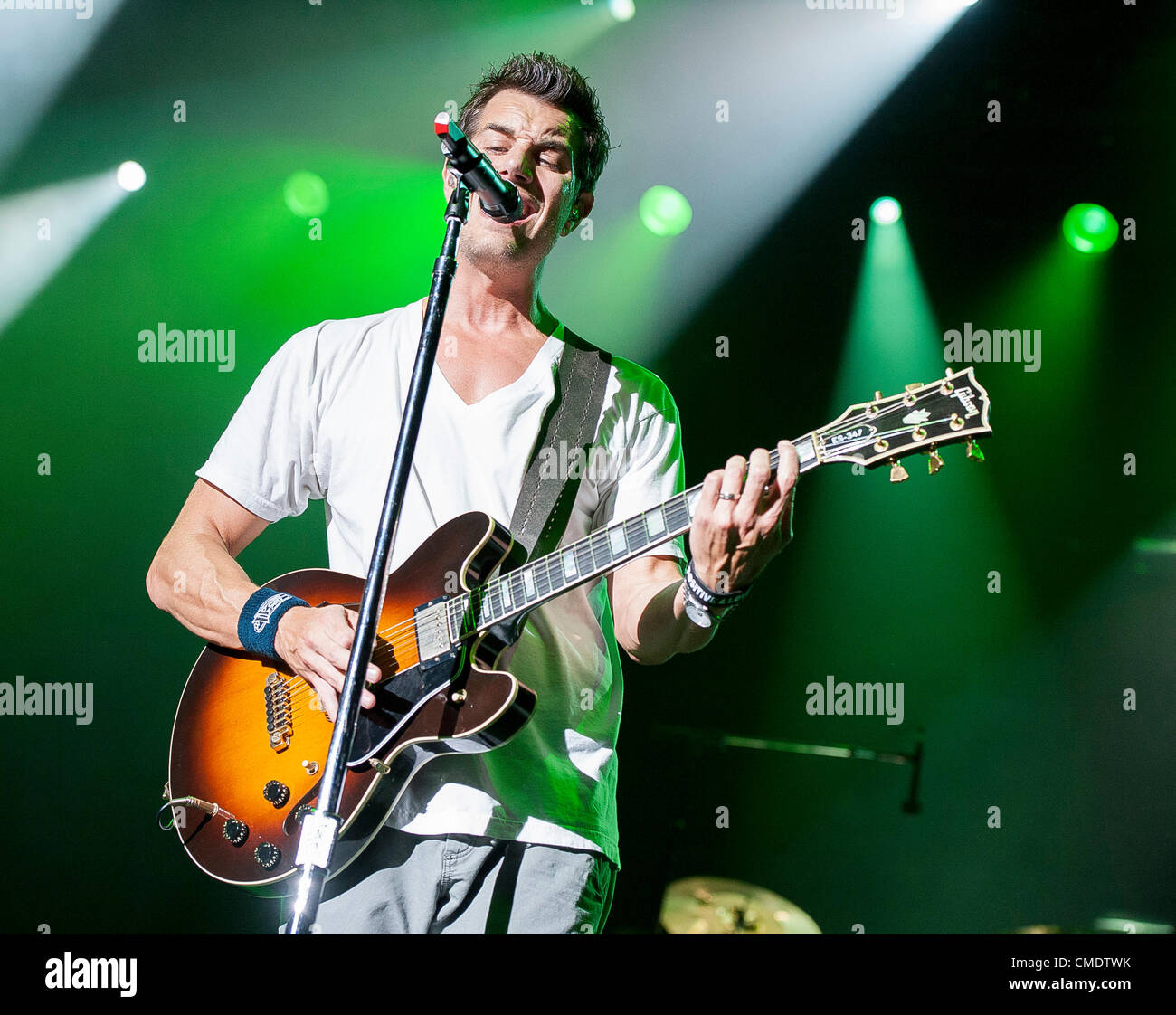 Jul. 25, 2012 - Raleigh, North Carolina; USA - Singer NICK HEXUM of the ...