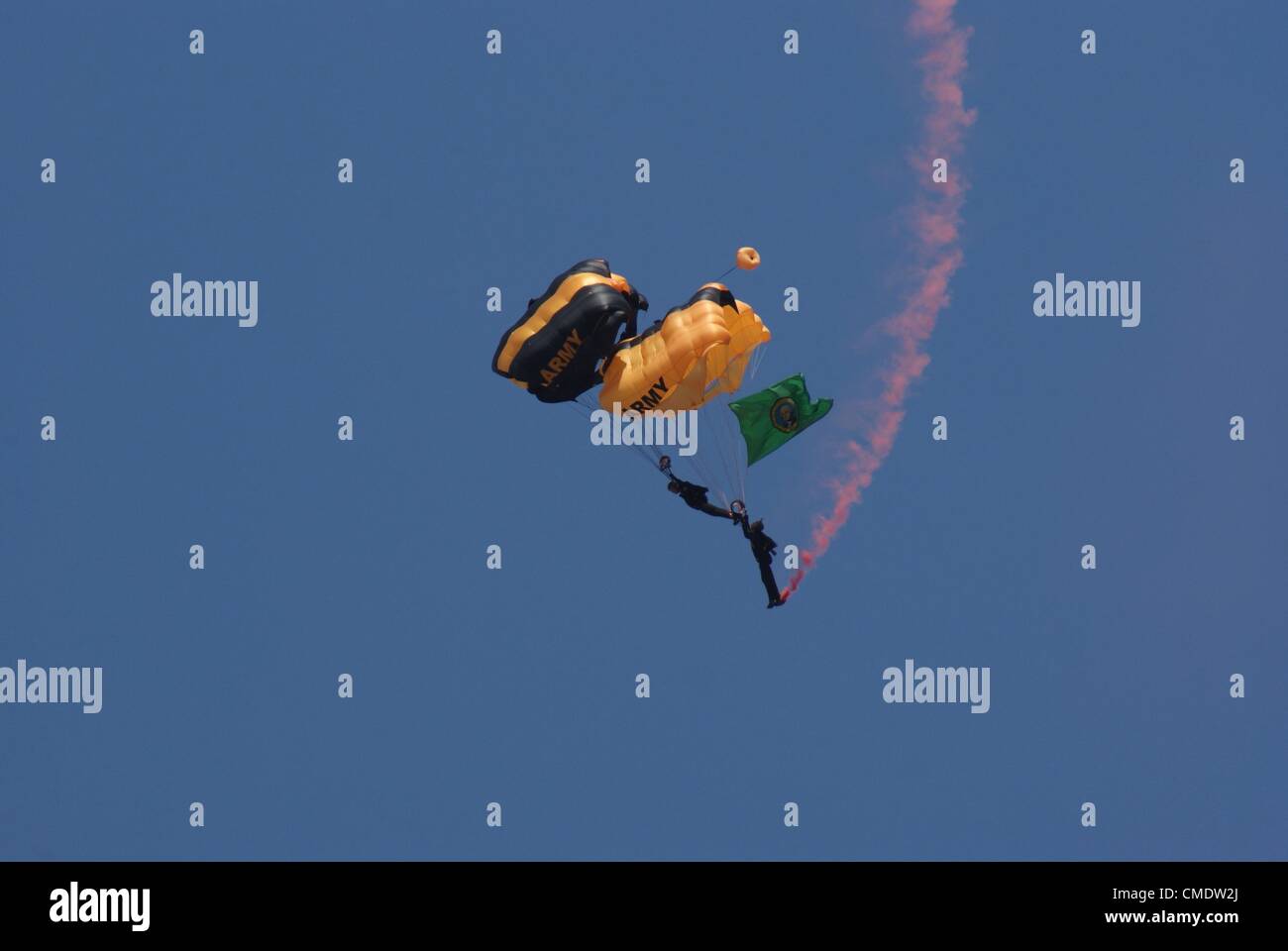 Golden Knights flying the Washington State flag Stock Photo - Alamy