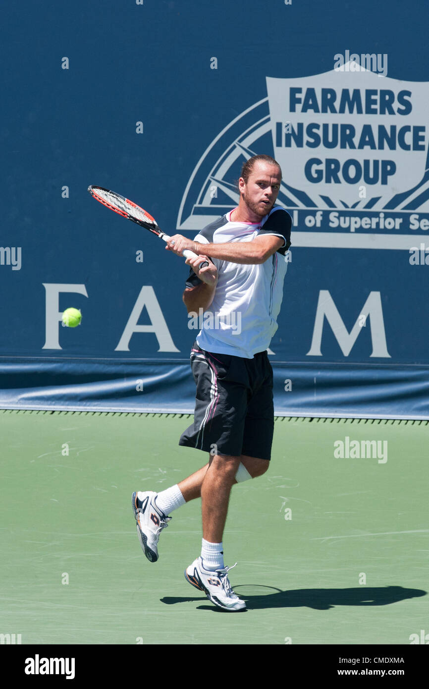 LOS ANGELES, CA - JULY 26: Xavier Malisse in action during Day 4 of the ...