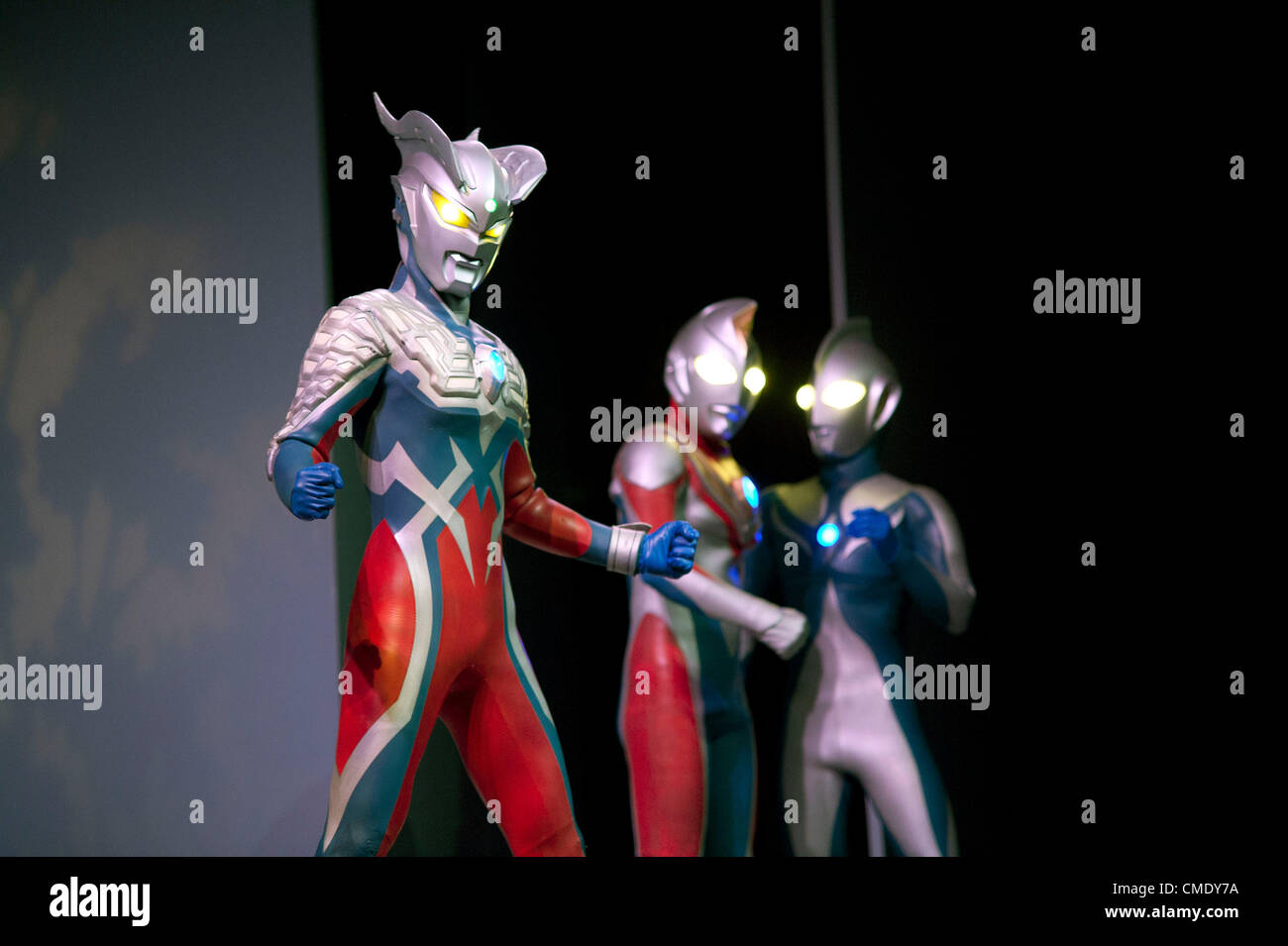 July 27 2012, Tokyo, Japan - Characters of the TV series "Ultraman ...