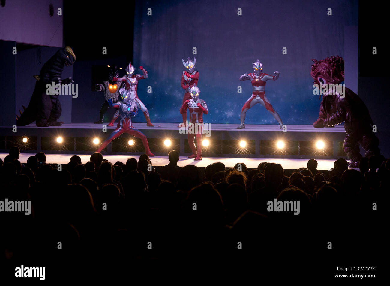 July 27 2012, Tokyo, Japan - Characters of the TV series "Ultraman ...