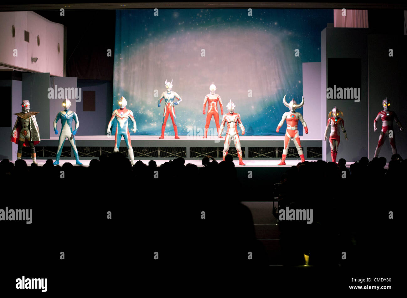 July 27 2012, Tokyo, Japan - Characters of the TV series "Ultraman ...