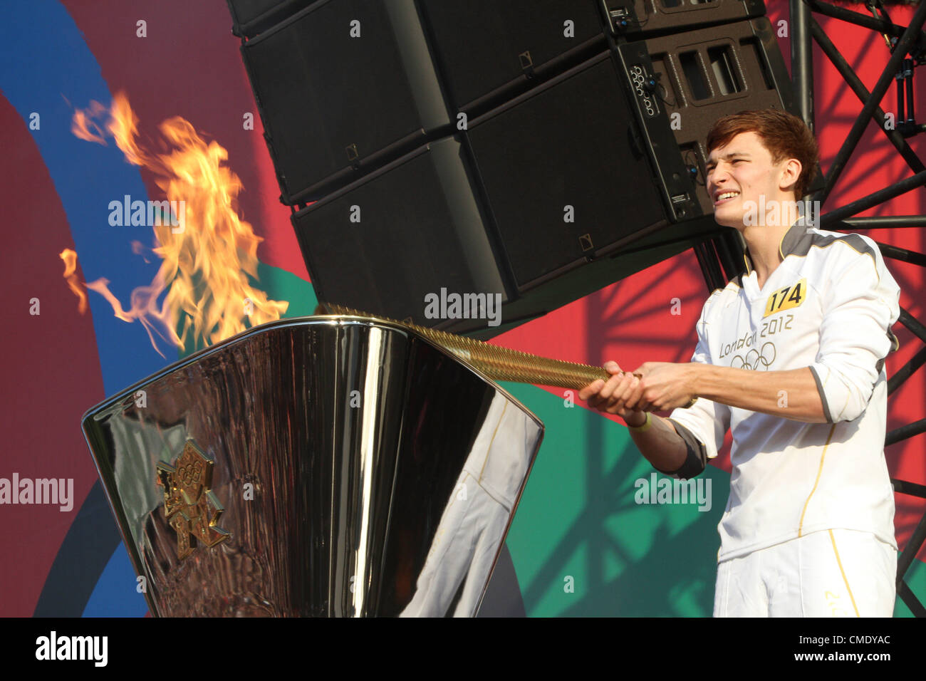 Tyler Rix - Coca Cola Olympic Torch Relay Finale - the final ...