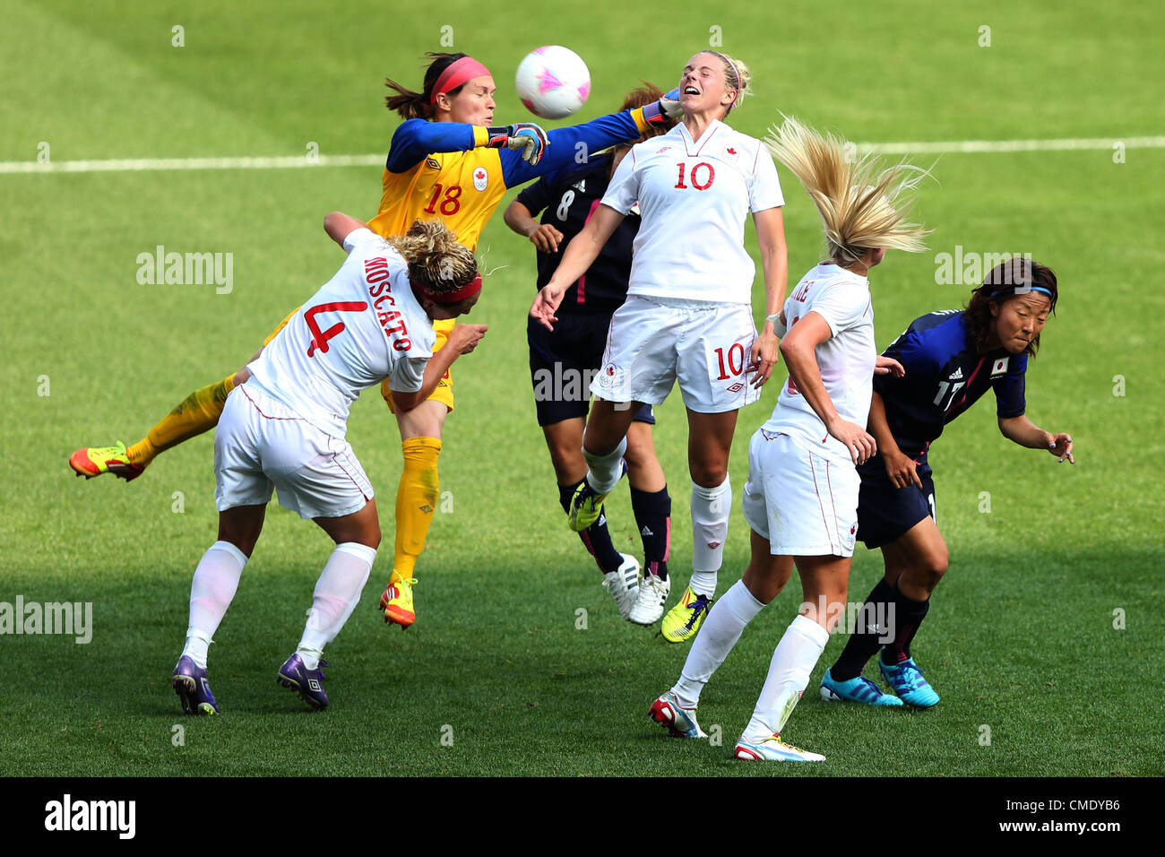 Aya Miyama (JPN), JULY 25, 2012 - Football / Soccer : Aya Miyama (3rd L ...