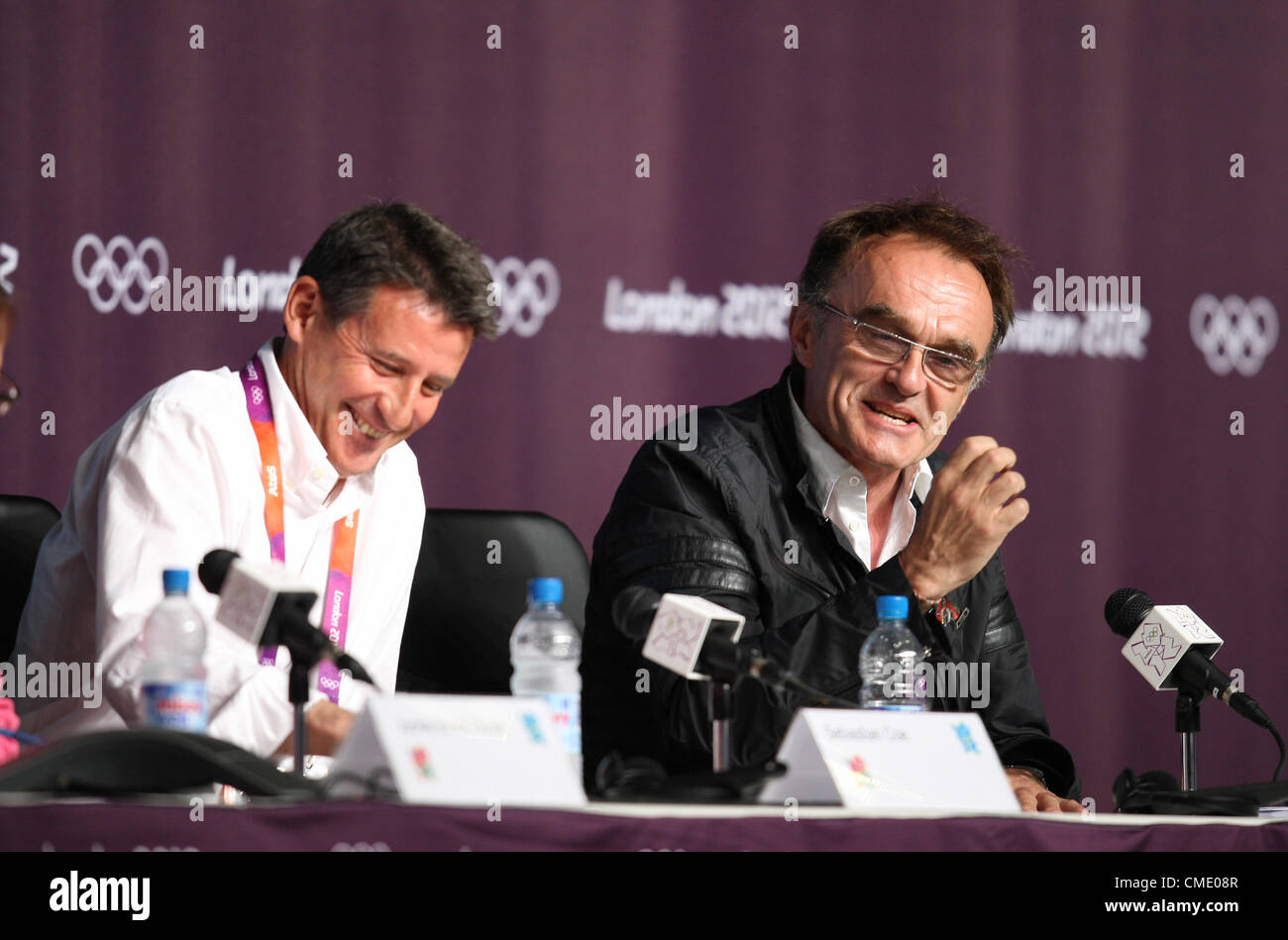 SEB COE & DANNY BOYLE CHAIRMAN OF LOCOG & DIRECTOR OF OPENING CEREMONY ...