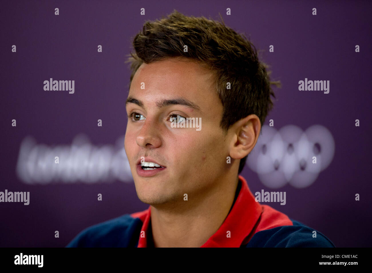 27.07.12. London, England. Mens 10m Platform Diver Thomas Daley of ...