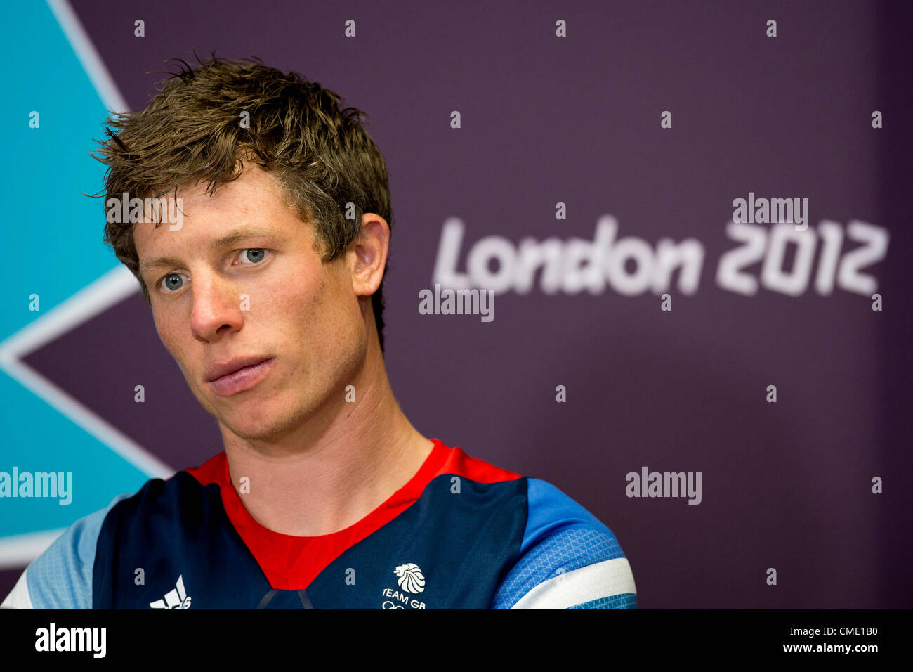 27.07.12. London, England. Great Britain Mens 470 sailor Stuart Bithell ...