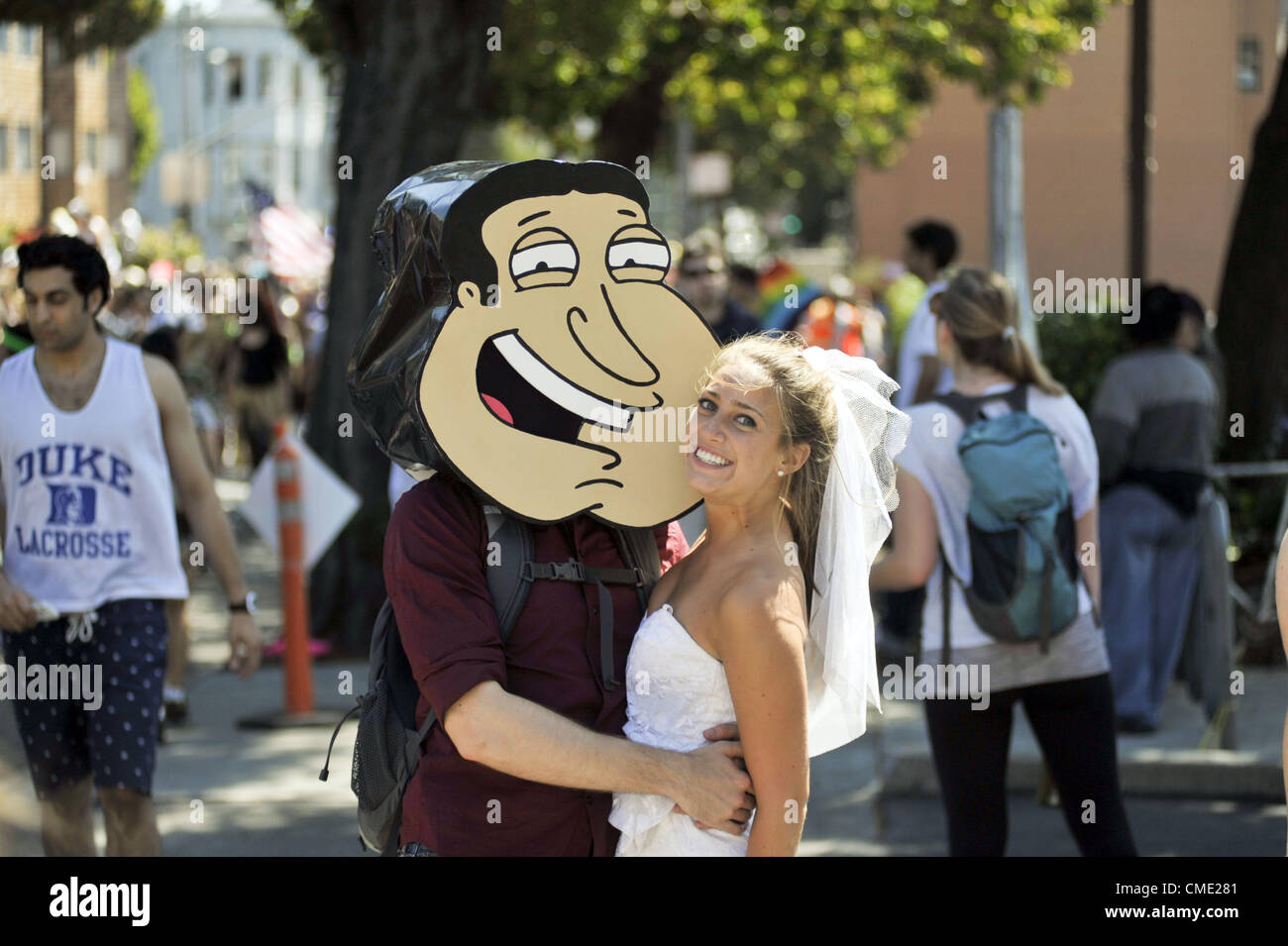 May 20, 2012 - San Francisco, California, USA - A man dressed as ...