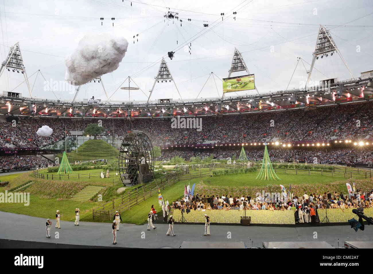 2012 summer olympic opening ceremony hi-res stock photography and ...