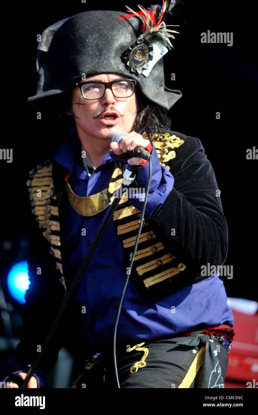 adam ant on the Castle Stage, friday, Camp Bestival, Ludworth Castle ...