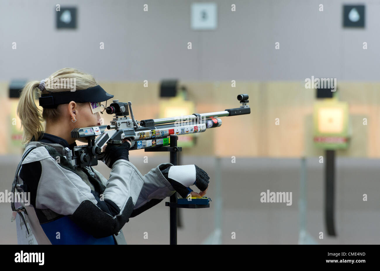 28.07.2012 London, England. Beate Gauss of Germany competes in the ...