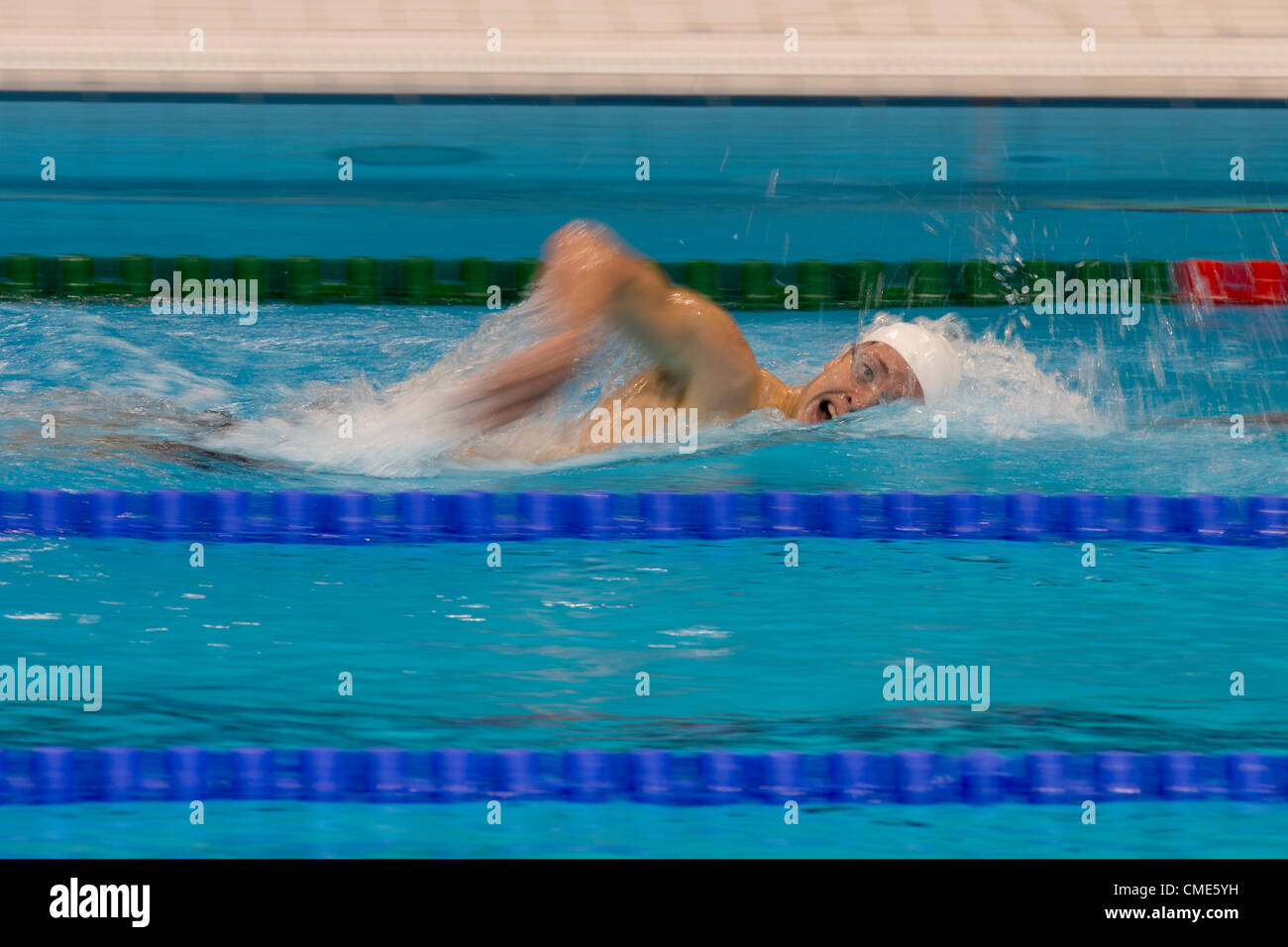 28.07.12. London, England. Daniel Tranter (AUS) in action in his heat ...