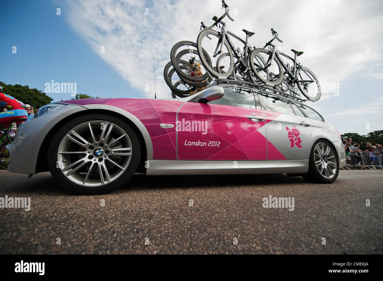 The London Olympic Games 2012 London 2012 Road Race Team Car in ...