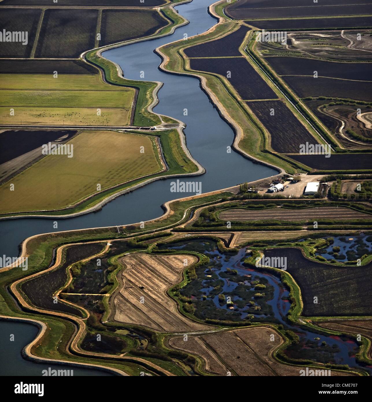 Sacramento Delta California Aerial High Resolution Stock Photography ...