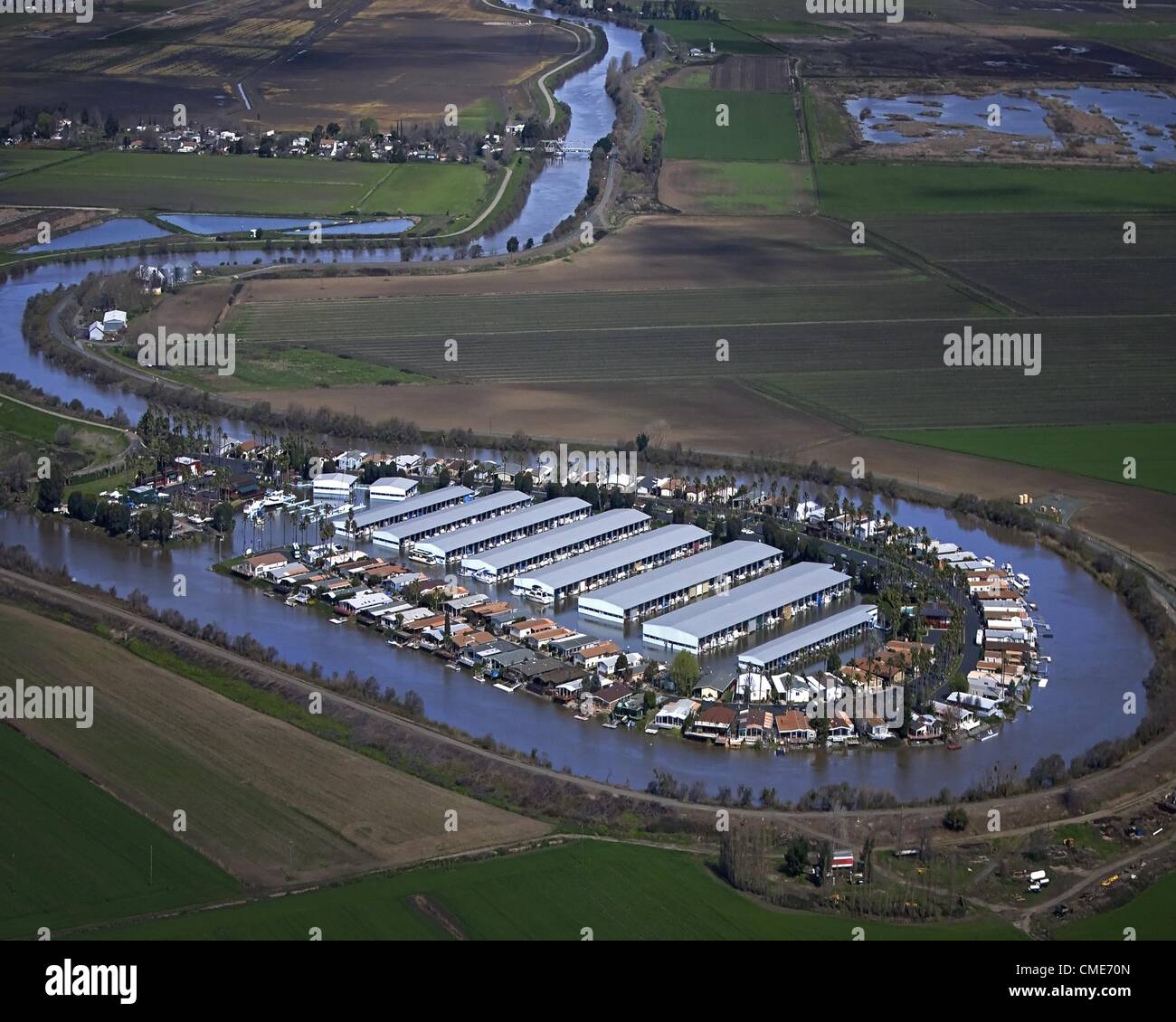 Sacramento Delta California Aerial High Resolution Stock Photography ...