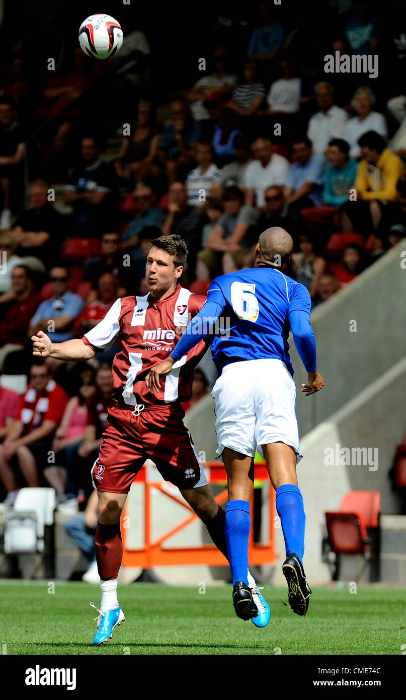 28.07.2012. Cheltenham, England. Jeff Goulding of Cheltenham in action ...