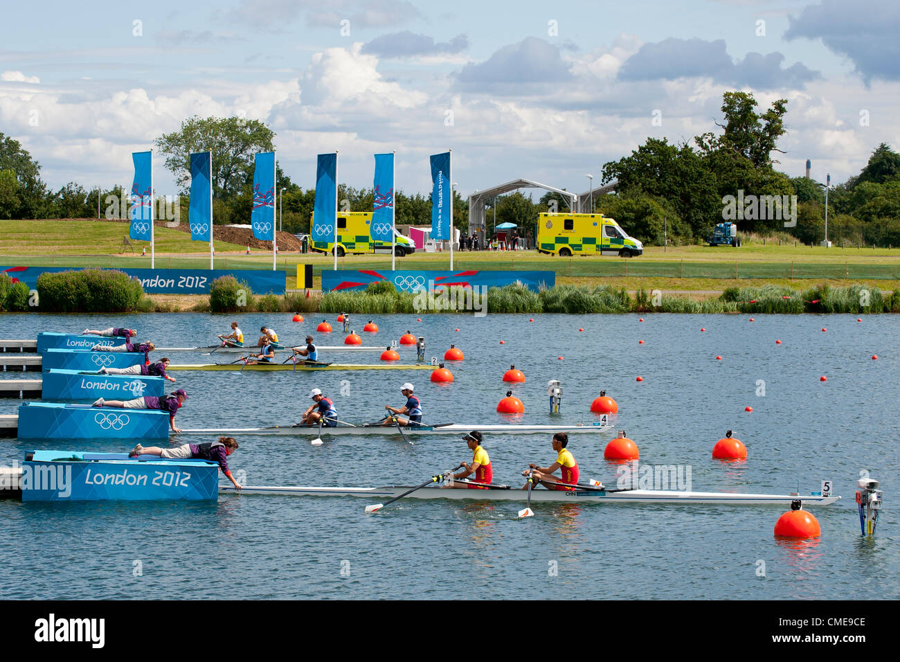 29.07.2012. Windsor, England. Great Britains Zac Purchase and Mark ...