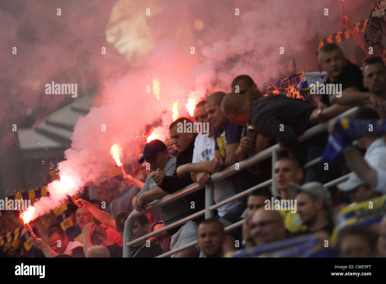 Polish football hooligans hi-res stock photography and images - Alamy