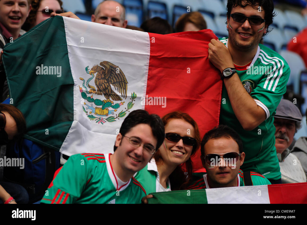 29.07.2012 Coventry, England. Mexican fans before kick off in the ...