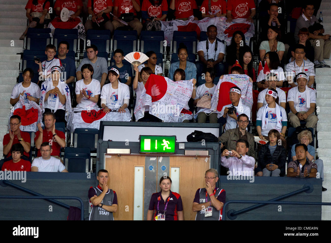 Fans (JPN), JULY 28, 2012 - Badminton : Group Play Stage at Wembley ...