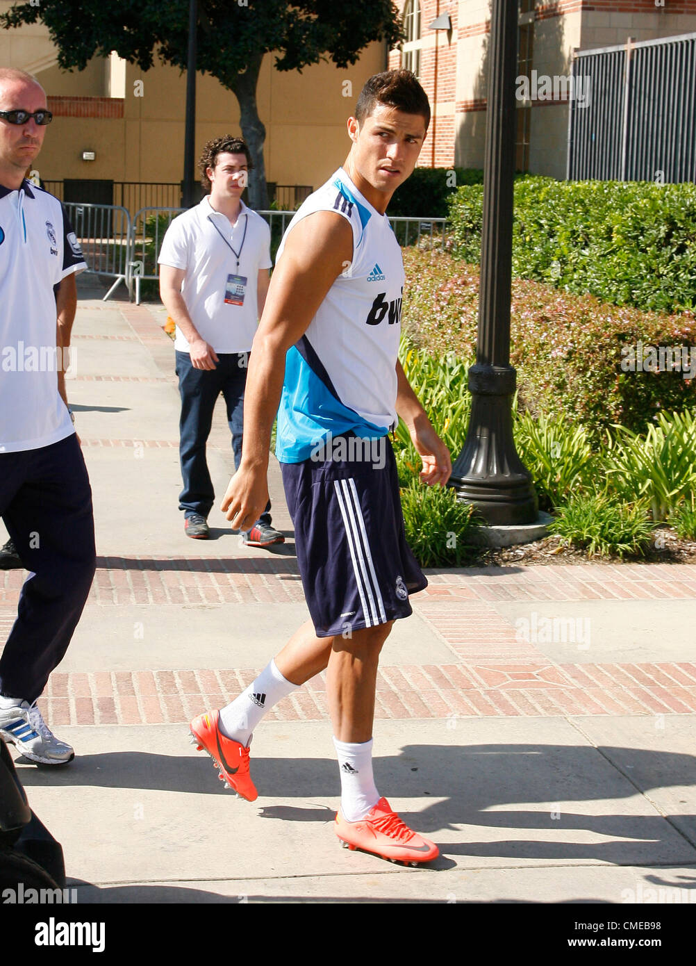 CRISTIANO RONALDO REAL MADRID TRAINING IN USA LOS ANGELES CALIFORNIA ...