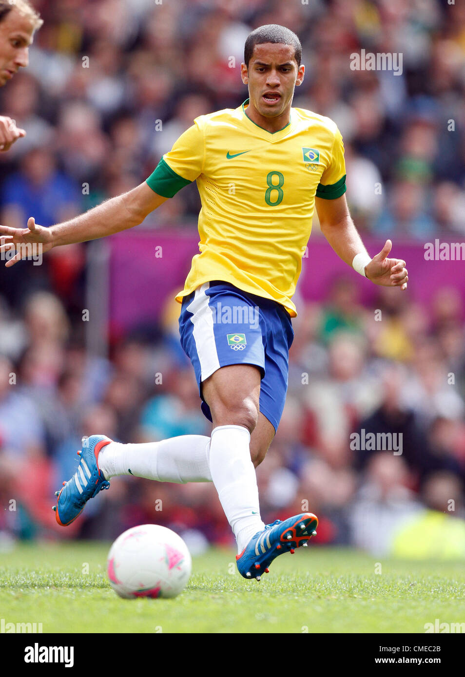 ROMULO BRAZIL OLD TRAFFORD MANCHESTER ENGLAND 29 July 2012 Stock Photo ...