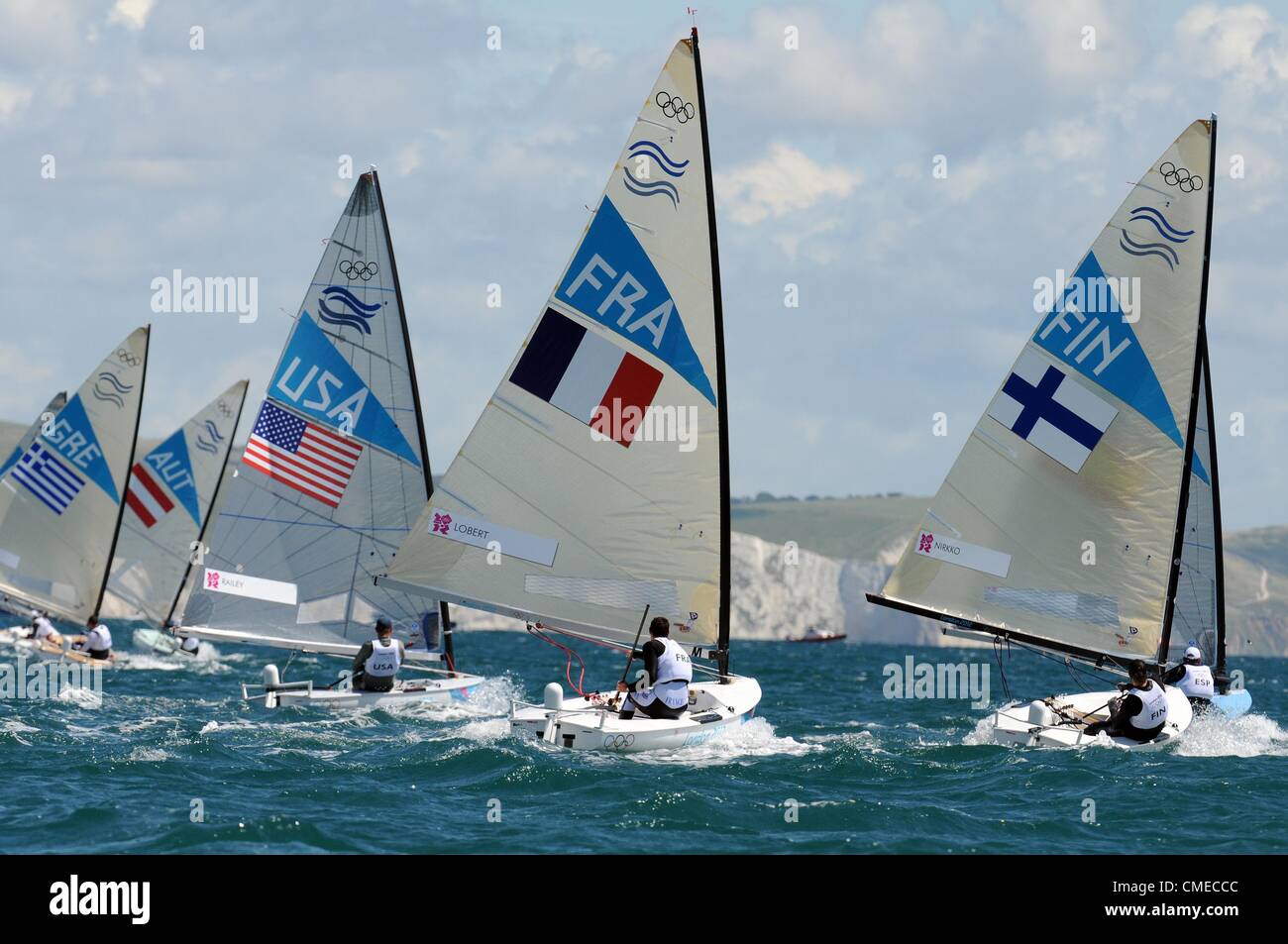 Olympic Sailing, action during the London 2012 Olympic Games at the ...