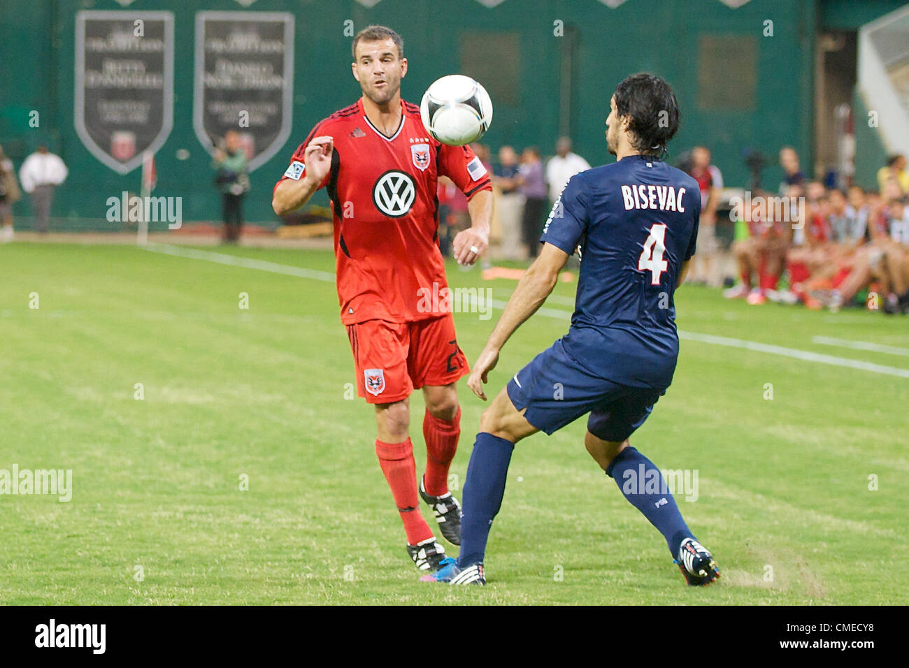 28.07.2012. Washington DC, USA. Paris Saint-Germain Defender Milan Bi ...