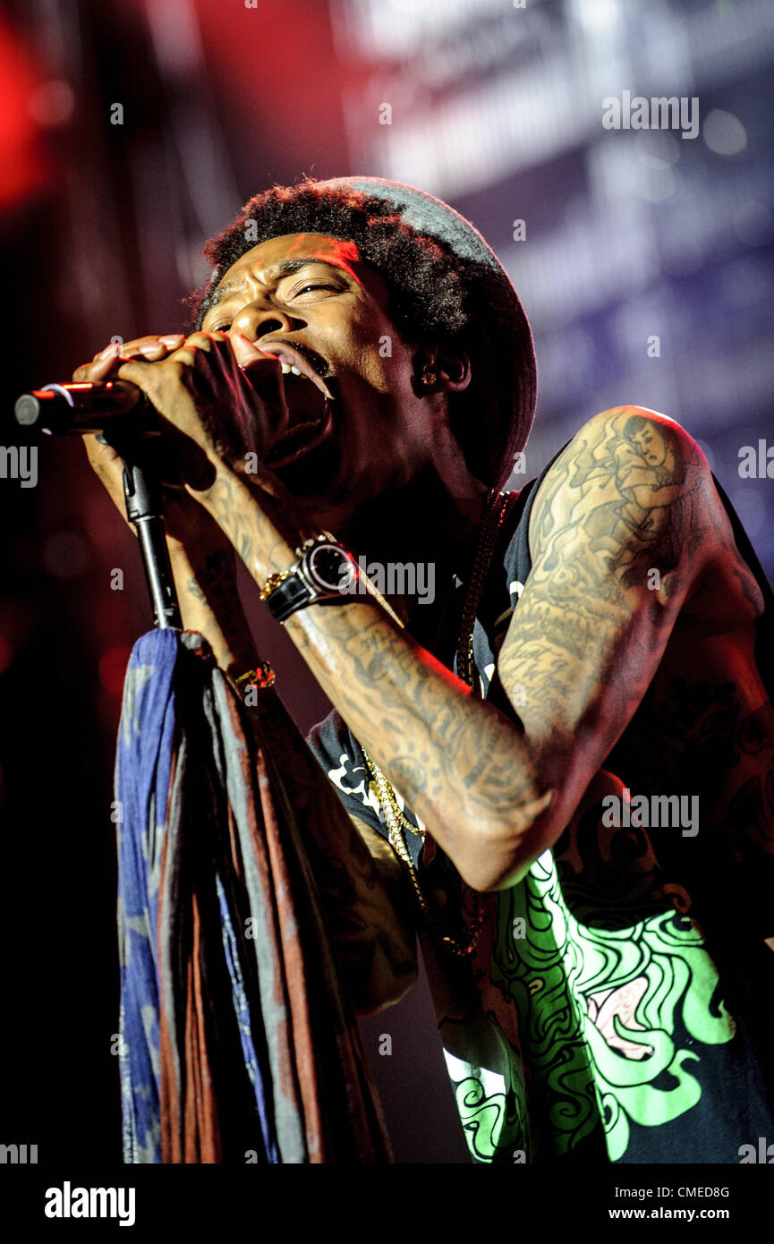 July 29, 2012 - Toronto, Ontario, Canada - American rapper WIZ KHALIFA ...