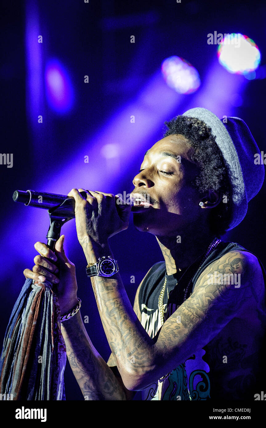 July 29, 2012 - Toronto, Ontario, Canada - American rapper WIZ KHALIFA ...