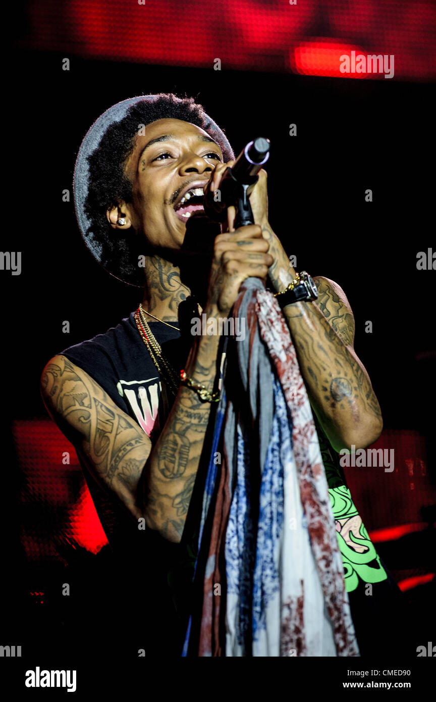July 29, 2012 - Toronto, Ontario, Canada - American rapper WIZ KHALIFA ...