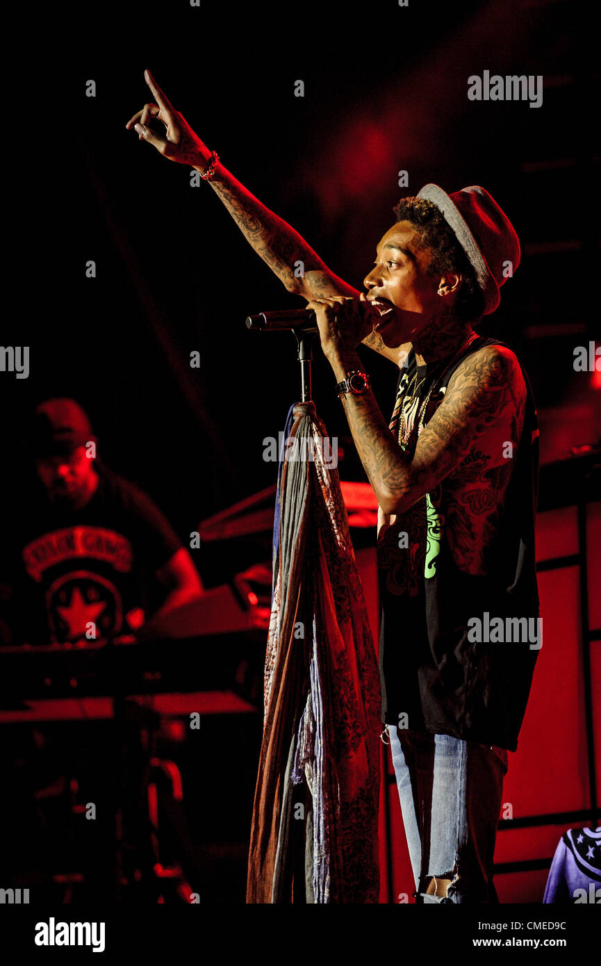 July 29, 2012 - Toronto, Ontario, Canada - American rapper WIZ KHALIFA ...