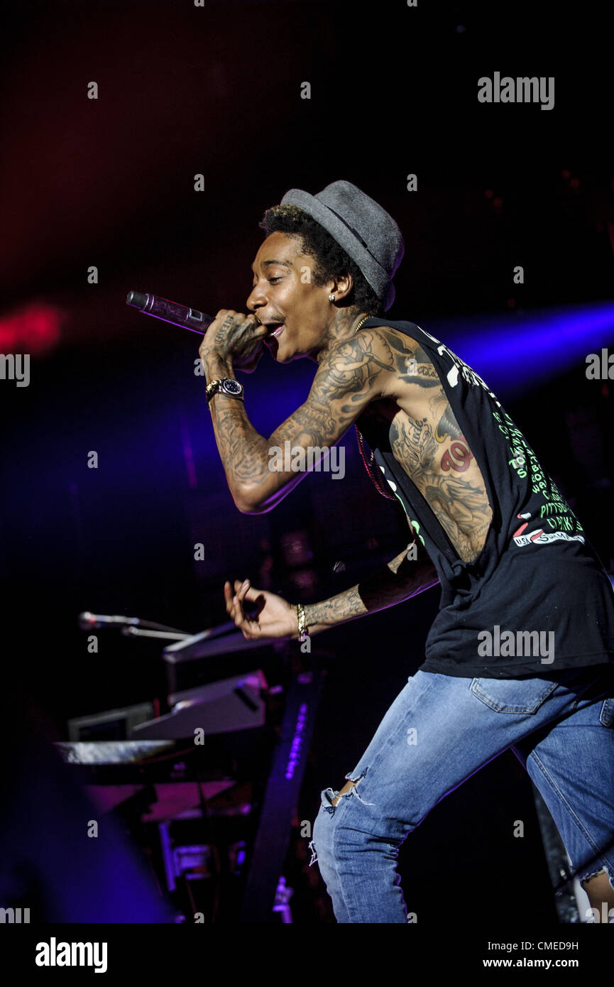 July 29, 2012 - Toronto, Ontario, Canada - American rapper WIZ KHALIFA ...