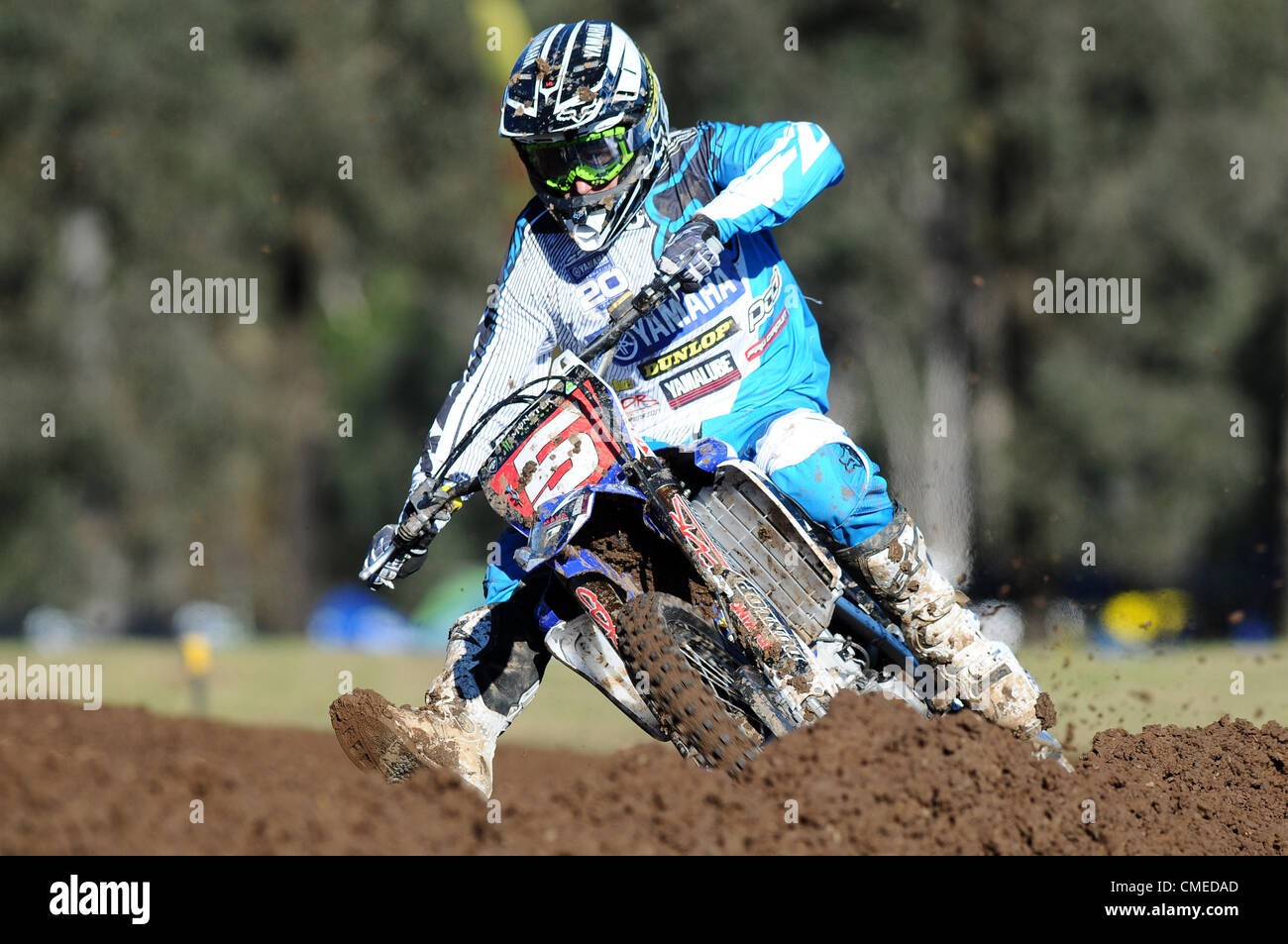 29.07.2012 Sydney,Australia. Yamaha rider and round winner Josh Coppins ...